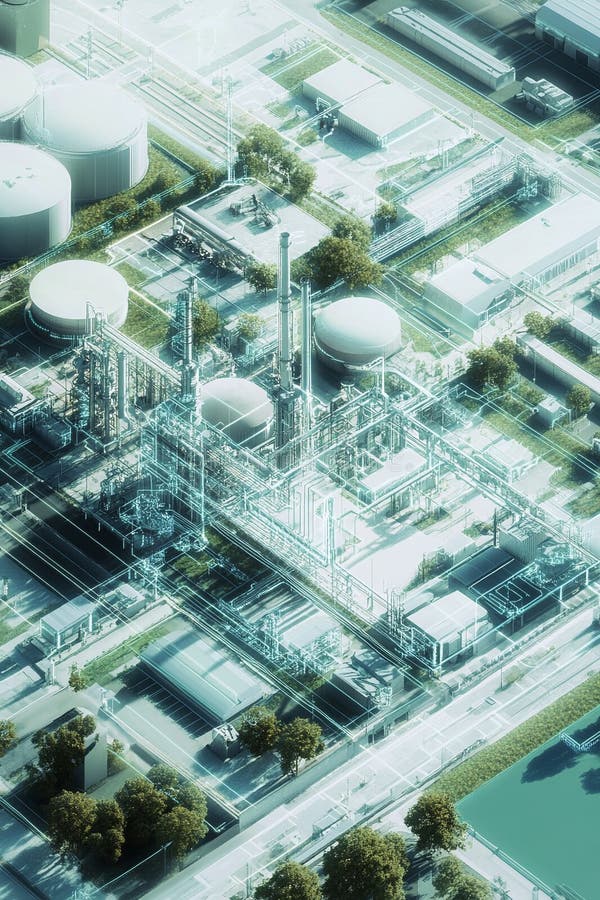 A Futuristic 3D Map of Industrial Parks with Spatial GIS Network Links ...