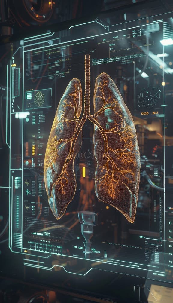 Futuristic 3d Medical Visualization of the Human Respiratory System ...