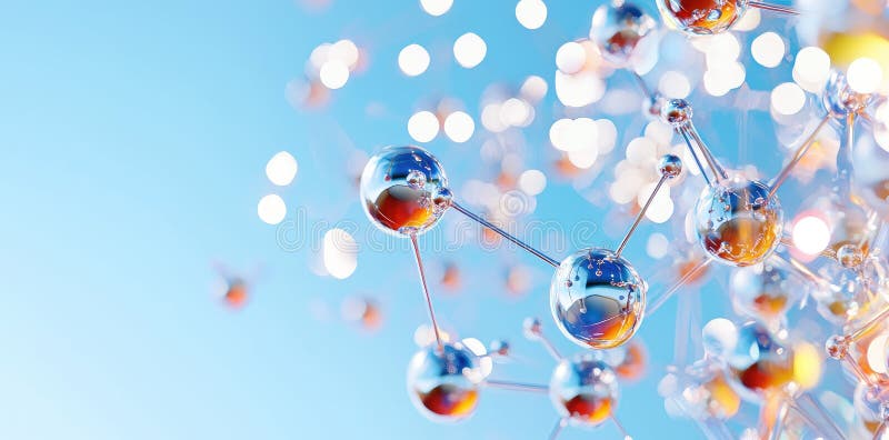 Futuristic 3D Molecular Network Rendering for Modern Science and ...