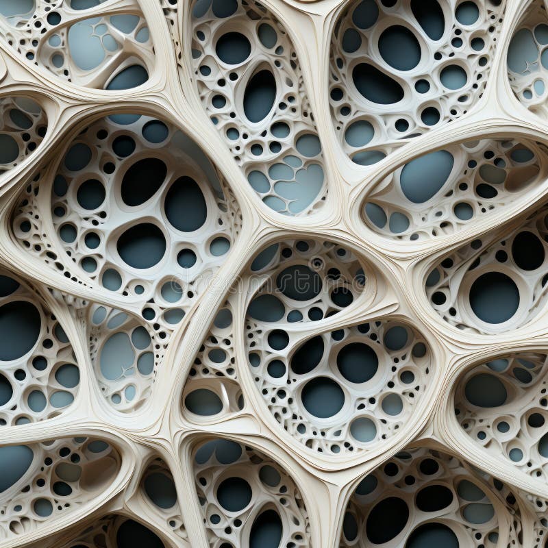 Futuristic 3d Printed Bone Structure with Biomimicry-inspired Lace ...