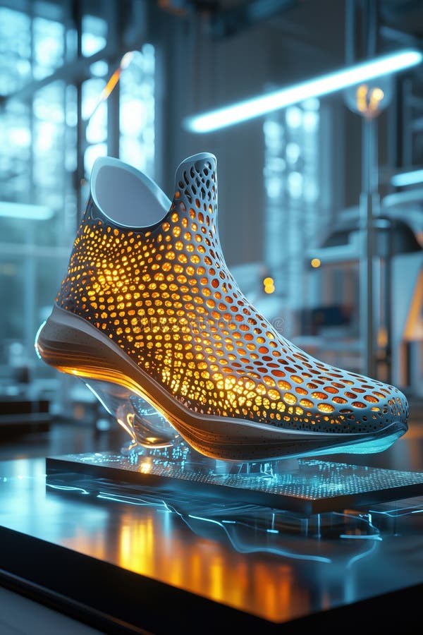 Futuristic 3d Printed Shoe Design Showcasing Innovative Technology and ...