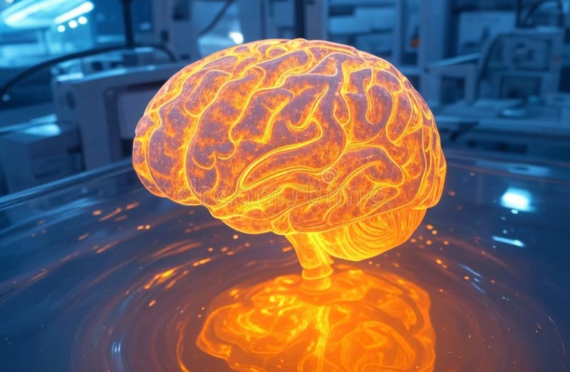 Concept Image: Future of Bioprinting in Neuroscience Stock Illustration ...