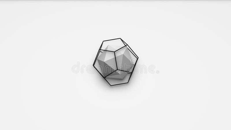 Futuristic 3D Render of Complex Shapes in Isometric View Stock Footage ...