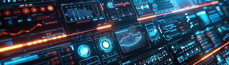 Futuristic 3D Render of Data Visualization Tools Integrated into a ...