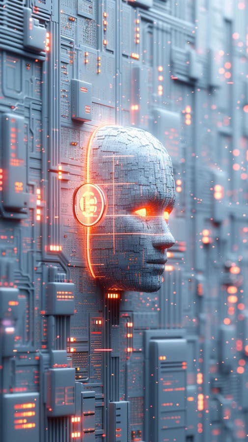 Futuristic 3D Rendering of AI, Highlighting the Concept of Intelligence ...