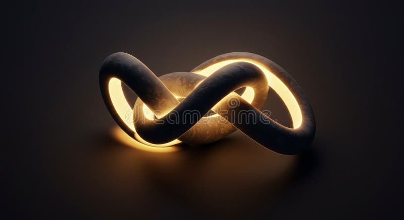 A Futuristic 3D Rendering Features an Intertwined Torus Structure with ...