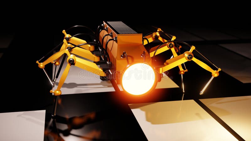 Futuristic 3D Robot Spider stock photo. Image of futuristic - 340029926