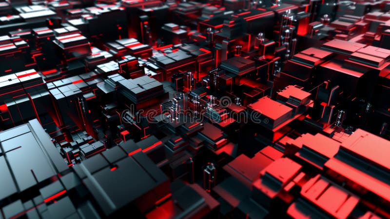 Futuristic 3D Tech Wallpaper Stock Photo - Image of computer, digital ...