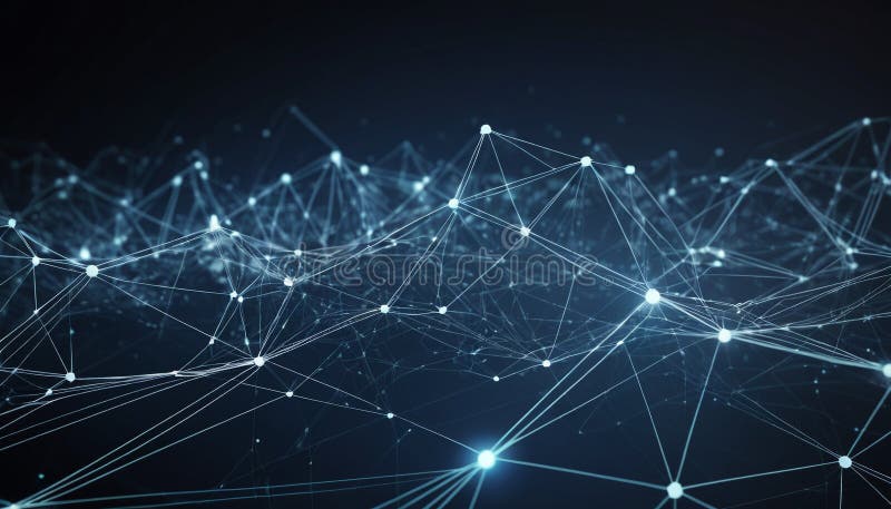 Futuristic 3D Wireframe Grid with a Cyber Technology Theme, Showcasing ...