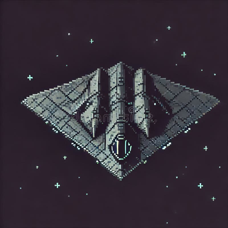 Dark Fleet Intergalactic Destroyer Stock Illustration - Illustration of ...