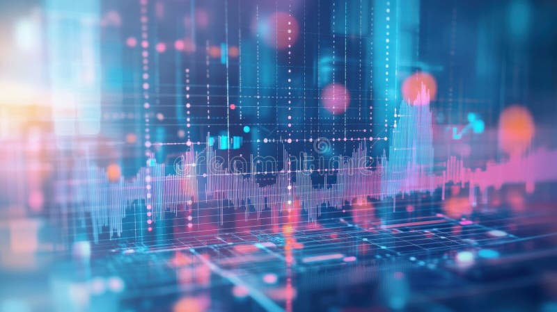 Futuristic Data Analysis Showing Growing Trends Business Analytics ...