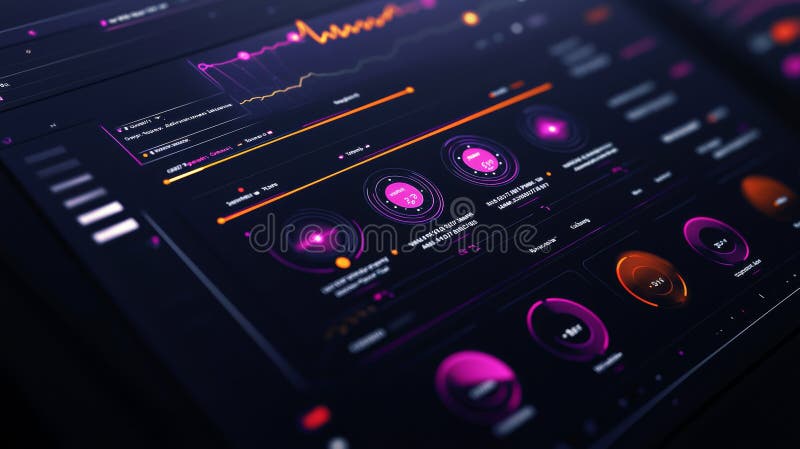 Digital Map Visualization Global Technology and Connectivity in Cyber Environment Stock Image ...