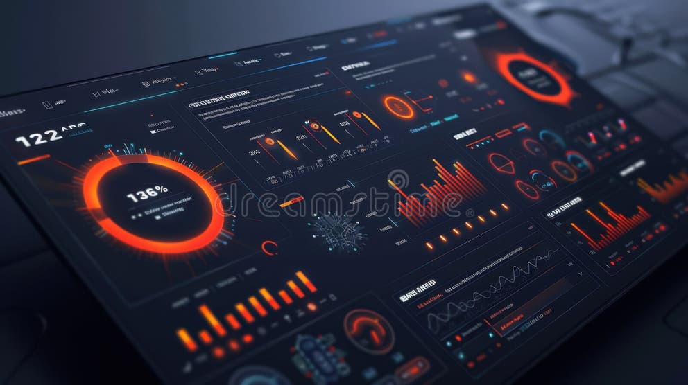 Captivating Data Visualization Dashboard Stock Illustrations – 502 ...