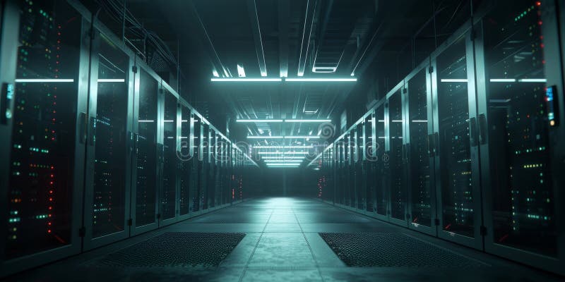 A Futuristic Data Center with Hightech Server Racks for Optimal ...