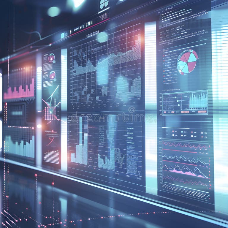 Futuristic Data Center Network Panel Stock Image - Image of tech, computing: 316902581