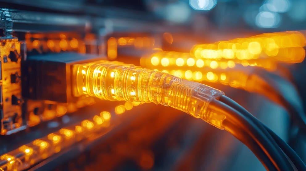 A Futuristic Data Center Scene Highlighting a Detailed View of a ...