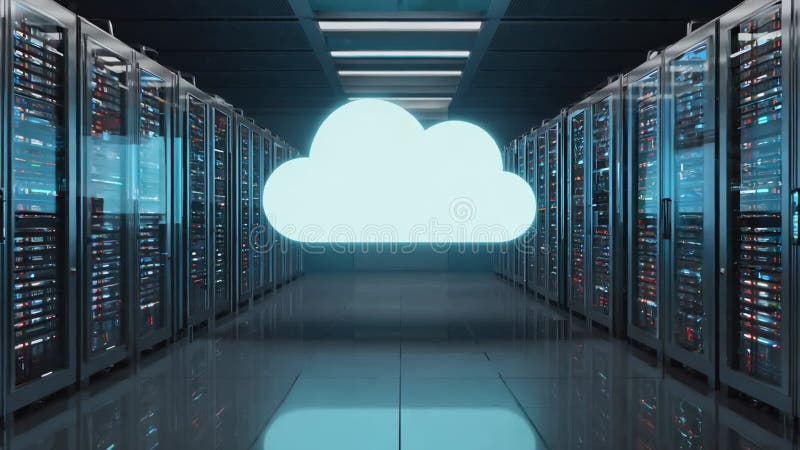 Cloud Computing Concept in Modern Data Center for Technology and Business Solutions Generative ...
