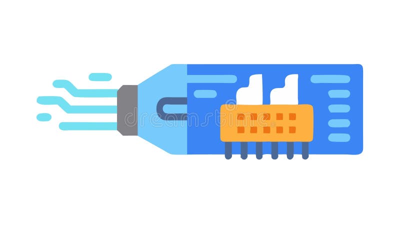 Futuristic Data Connector Icon. High Speed Secure Network, Vector ...