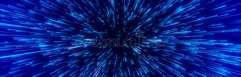 Futuristic Data Flow in Cyberspace. Light Rays. Explosion Effect. Sci-fi Motion Wallpaper. 3D ...