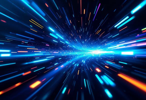 Futuristic Data Flow. Explosion Effect. Sci-fi Motion Wallpaper Stock ...