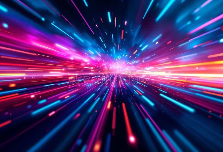 Futuristic Data Flow. Explosion Effect. Sci-fi Motion Wallpaper Stock ...