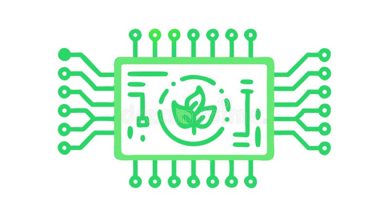 Futuristic Data Hub. Digital Information Center Icon, Vector Design ...