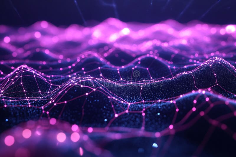 Complex Purple Shades Shapes and Blurs Abstract Background Stock ...