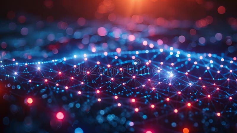 Futuristic Data Network Structure Visualization Stock Video - Video of ...