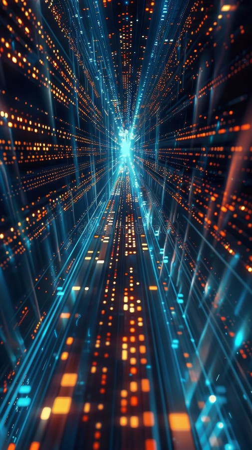 Futuristic Data Stream with Glowing Lines and Digital Elements Stock ... Futuristic Data Stream with Glowing Lines and Digital Elements Stock ...