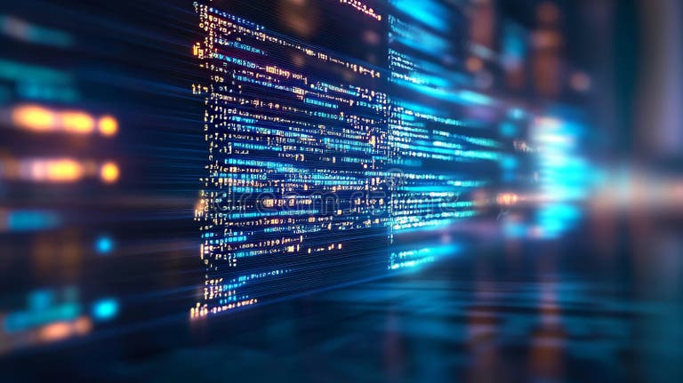 Futuristic Data Stream Visualization with Coding Concepts Coming To ...