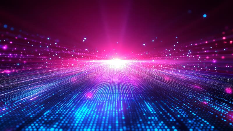 Futuristic Data Stream a Visualization of Technological Advancement and ...