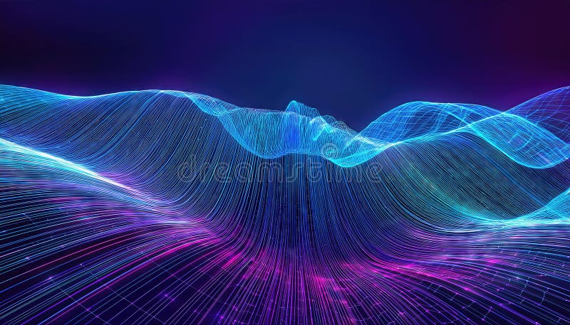 Futuristic Data Visualization Cybernetic Interconnectivity Unveiled in a Digital Universe of ...