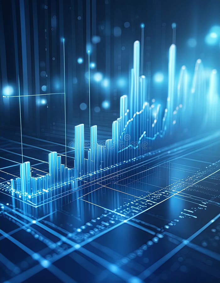 Futuristic Data Visualization Stock Illustration - Illustration of ...