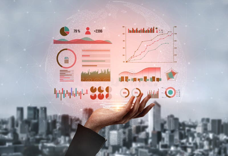 Futuristic Data Visualization with Interactive Graphs and Statistics ...