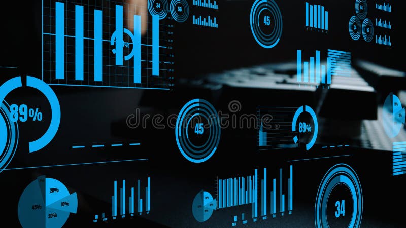 Data Dashboard Featuring Various Charts Graphs Dark Background Stock Photos - Free & Royalty ...