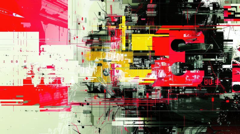 Futuristic Data Visualization With Numbers Binary Code Cyberpunk Vibes And Virtual Reality