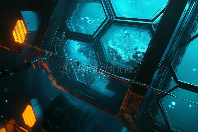 A Futuristic Deep-sea Exploration Base with Hexagonal Observation ...