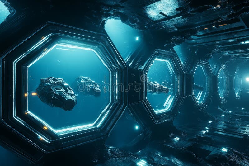 A Futuristic Deep-sea Exploration Base with Hexagonal Observation ...
