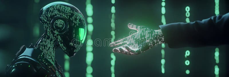 A Futuristic Depiction of AI Entities Collaborating and Sharing ...