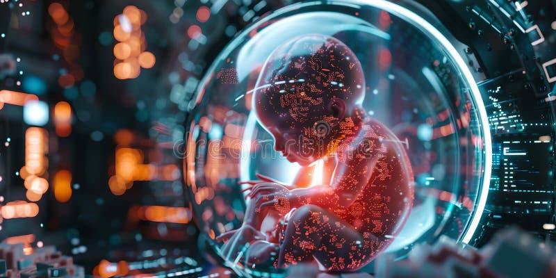 Futuristic Depiction of Artificial Intelligence with Human Form ...