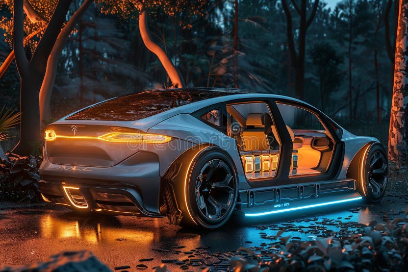 A Futuristic Depiction of a Family Car with Modular Battery Systems ... A Futuristic Depiction of a Family Car with Modular Battery Systems ...