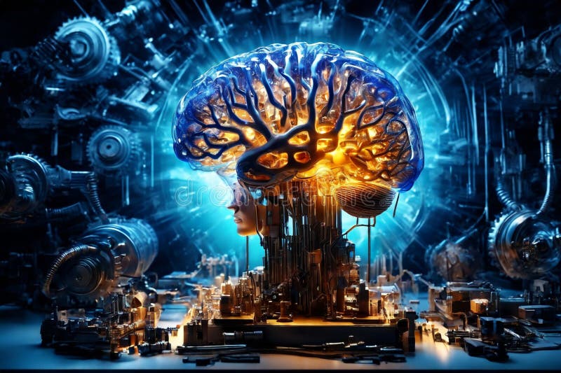 Mechanical Cyborg Brain Stock Illustrations – 6,003 Mechanical Cyborg ...