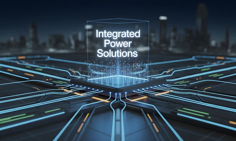 Integrated Power Solutions stock illustration. Illustration of ...