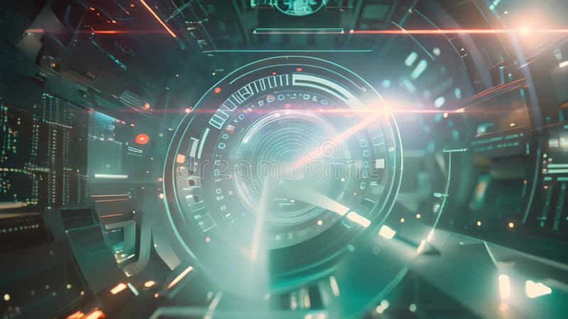 A Futuristic Depiction of a Secure Communication System, Showcasing a ...