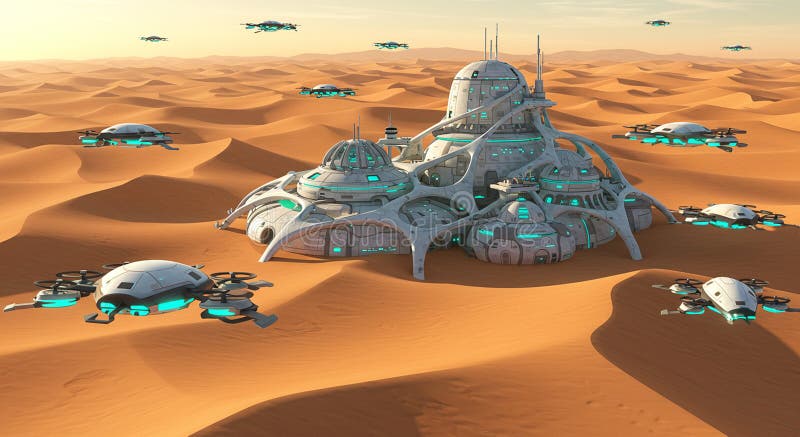 Large Disc Shaped Futuristic Structure Stock Illustrations – 10 Large ...