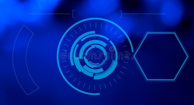 Futuristic Design Blue Background Stock Photo - Image of background ...