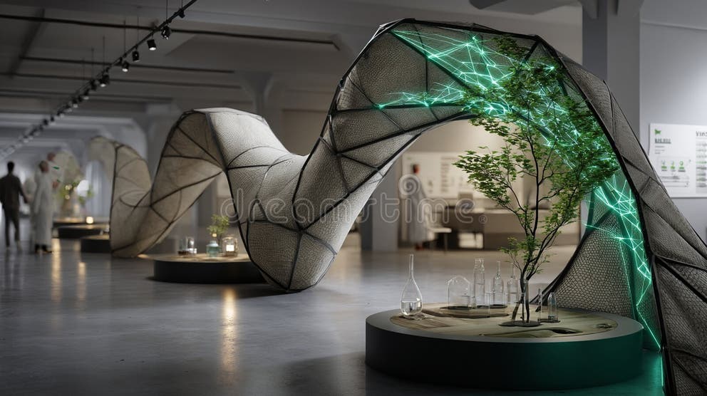 Futuristic Design Environment Showcasing Innovative Structures with ...