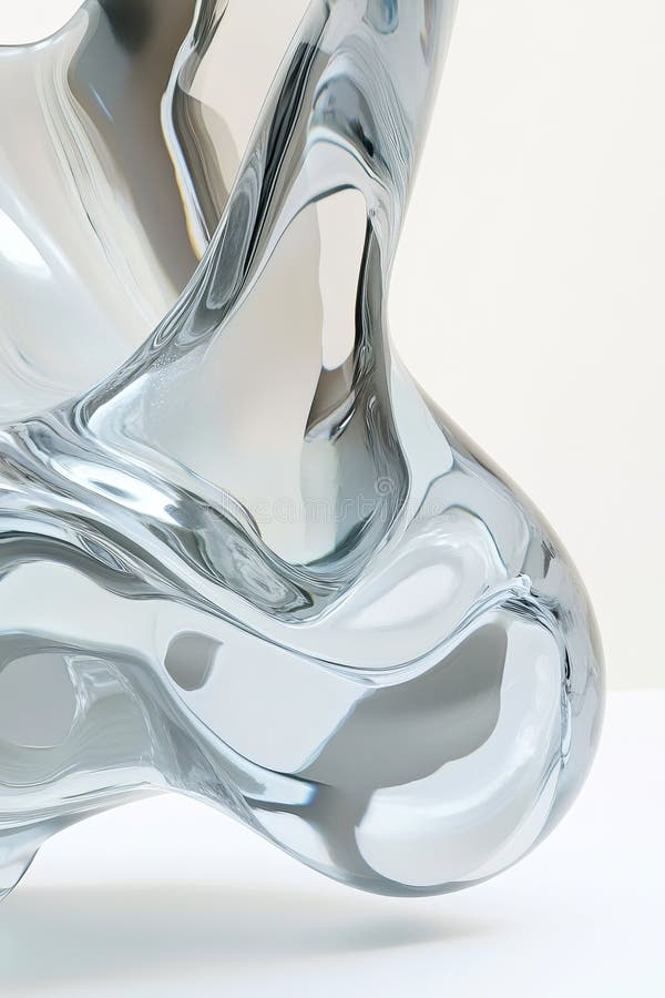 Futuristic Design Featuring Flowing Holographic Elements in Abstract ...