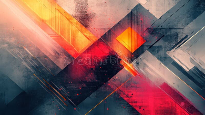 Geometric Tech Design, Futuristic Design with Geometric Shapes and ...