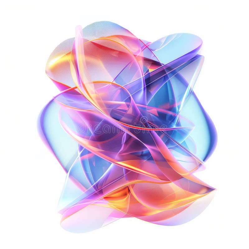 Futuristic Design with Luminous Stripes Merging into a Mesmerizing ...